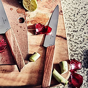 Victorinox Swiss Modern Wood Chef's Knife - Elegant, Timeless Chef's Knife with Wooden Handle - 6"