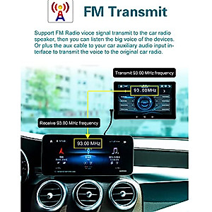 Polarlander 7 Inch Touchscreen Monitor for Wireless Apple Carplayer and Android Auto Built-in Two Speakers Car Stereo Multimedia Player with Bluetooth, Mirror Link, Dash or Windshield Mounted