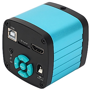 HD Microscope Camera, 100-240VAC 130X 1080P Industrial Microscope Camera Aluminum Alloy Optical Power 0.1X to 2X Lightweight 2MP for Desktop (US Plug)