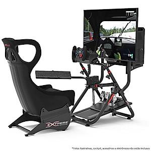 Extreme Sim Racing Tv Stand Add-on Upgrade for Wheel Stand SXT V2 - Fits only SXT V2 - Suitable for TV sizes up to 50"