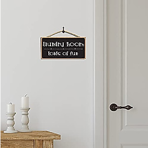 Laundry Room Loads of Fun Sign - Laundry Signs for Laundry Room Decor - Funny Laundry Room Signs - Laundry Room Signs Wall Decor