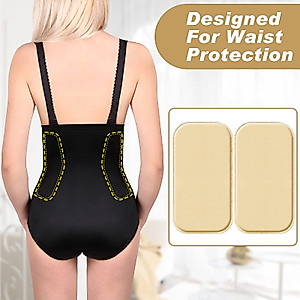 Nuanchu Women Lipo Side Foam Lipo Lateral Foam Pads Flattening Lipo Foams and Boards Abdominal Compression Board Preventing Loose Skin, Sagging (4 Pieces)
