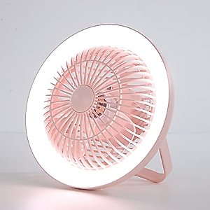 Battery Operated Fan, 3 Speed Upgraded Powerful Airflow, Max 20H Battery Powered Fan Rechargeable, Table Fan for Camping, Bedside, Desk, Quiet Small Fan, 90° Tilt Stand, Hangable USB Fan Type-C Port
