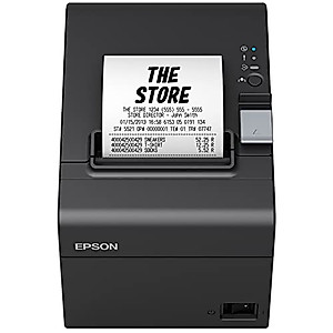 Epson TM-T20III Thermal POS Receipt Printer, Black - USB Type B, Parallel Interfaces and DK Port - Print Speeds Up to 250mm/sec, 203 dpi, Auto-Cutter, Monochrome, DAODYANG Printer_Cable