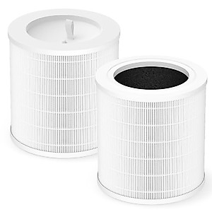 A2001 Replacement Filter Compatible with A2001 Air Purifie-r, 3-In-1 H13 True HEPA Activated Carbon Filter, Compared to Part #AF-2001, 2 Pack