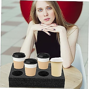 5pcs Milk Tea Cup Holder Multi- Beverage for Suitcase Takeout Cup Trays Coffee Carrier Fiber Drink Carrier Tea Carrier Beer Bottle Carrier Travel Epe Dashboard Hot and re-usable