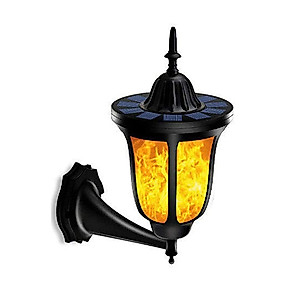 ZHUANYIYI Solar Lights Outdoor,Solar Garden Lights Outdoor Light with Flickering Home Garden Decor,LED Flame Light,Garden Villa Outdoor Street Light