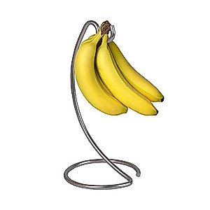 Dependable Silver Banana Tree Holders Ripen Fruit Evenly Prevents Bruising & Spoiling Silver Finish