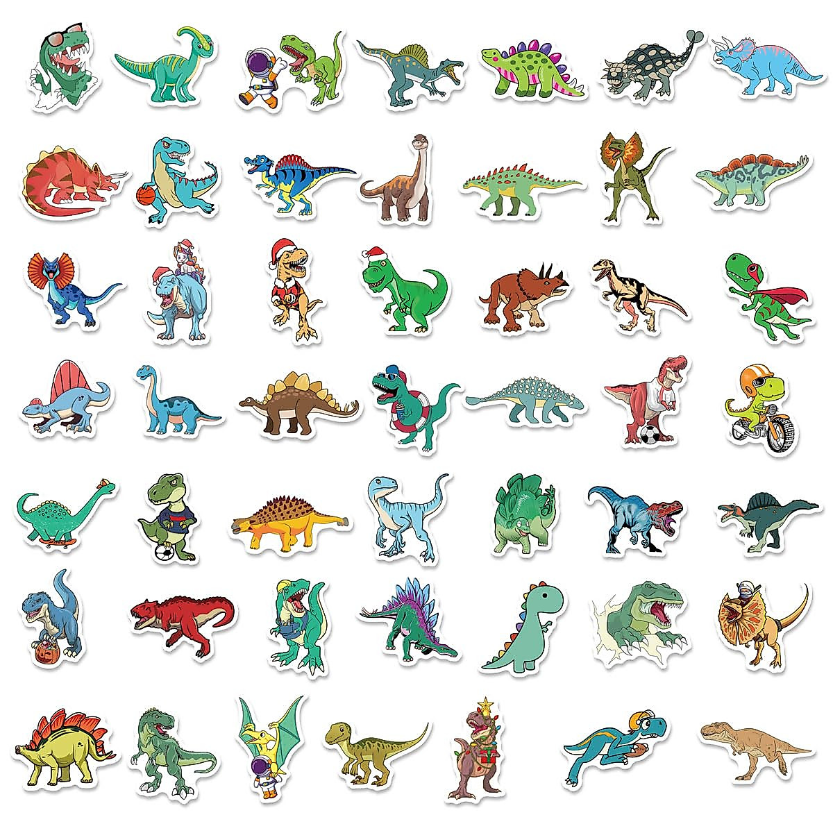 Dinosaur Stickers 100 Pcs Waterproof Vinyl Stickers for Water Bottles 2