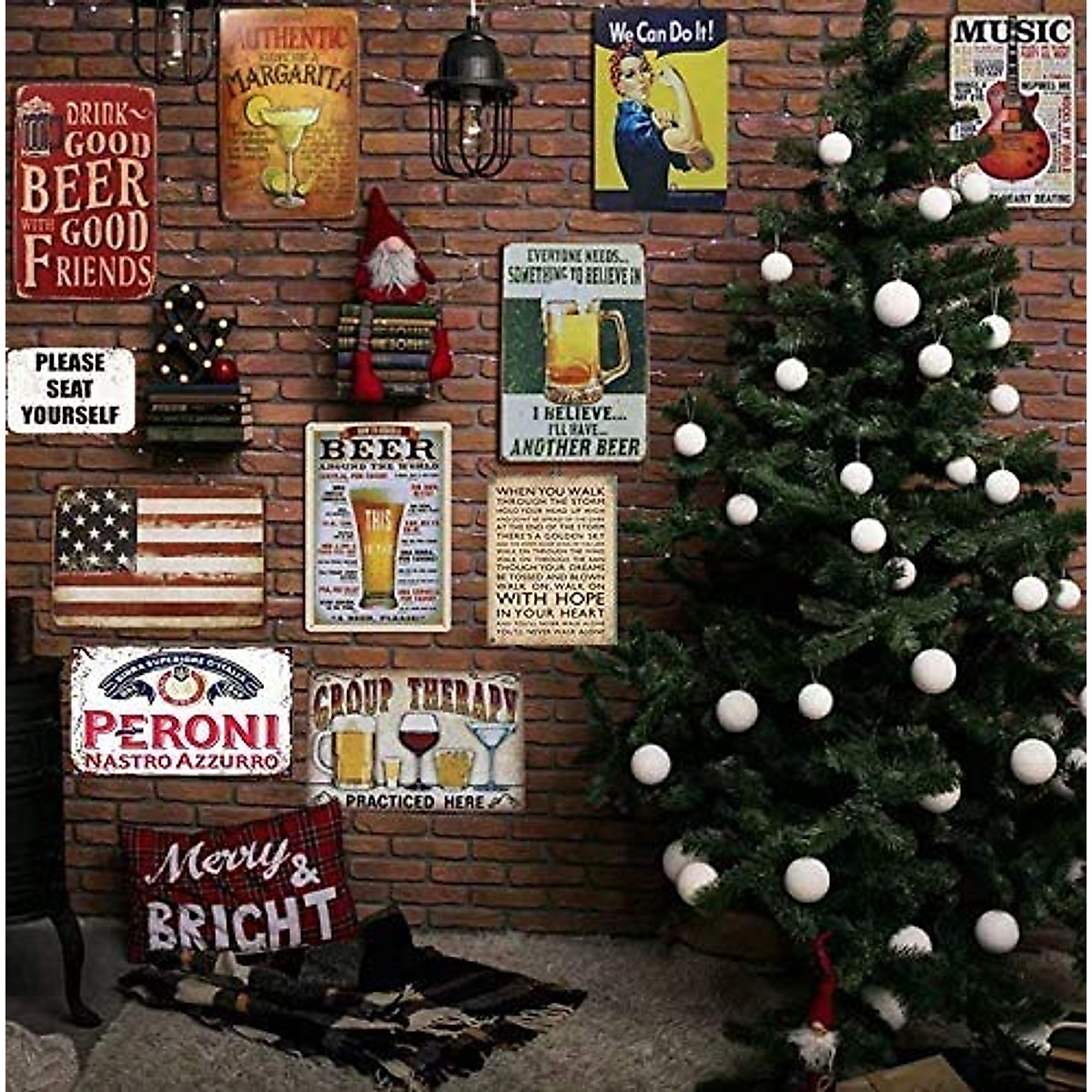 Shema Israel Jewish Prayer Hebrew English Tin Metal Sign Art Holiday Decoration Outdoor & Indoor Sign Wall Decoration Metal Poster 8x12 inch