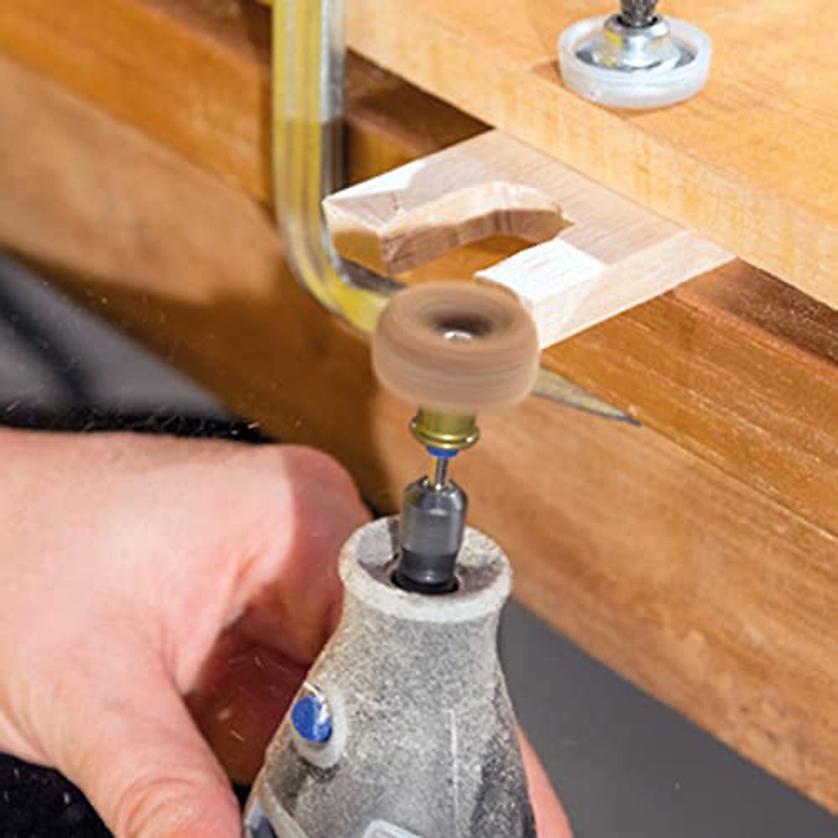 Dremel 511E EZ Lock Coarse Grit and Medium Grit Finishing Abrasive Buffs, 2-Pack