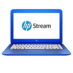 HP Stream 13-c291nr Signature Edition Laptop - 13.3" HD Display, Intel Celeron N3050, 2GB RAM, 32GB SSD, Windows 10, Office 365 Personal - Blue