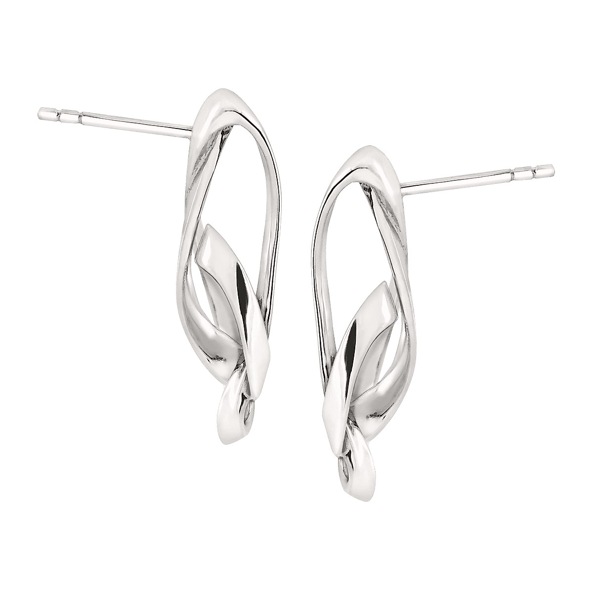 Silpada 'Tied Up' Knotted Drop Earrings in Sterling Silver
