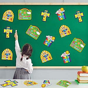 Chiazllta 24 Pcs Armor of God DIY Craft Kit Religious Sunday School VBS Easter Christian Craft Kits for Kids,Bible Sticker Hanging Ornament School Supplies for Preschool Classroom DIY Activities