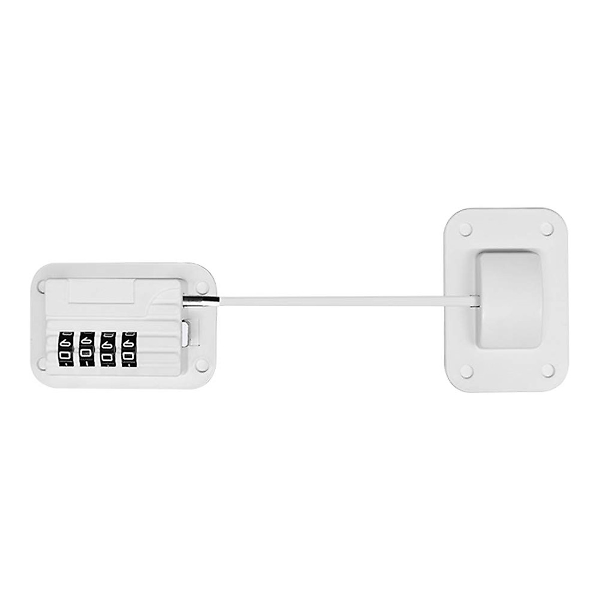 Fridge Lock, Refrigerator Combination Lock, Child Proof Baby Safety Locks, Multi Purpose Cabinet Lock Password Lock File Cabinet Lock, No Keys Needed(White)