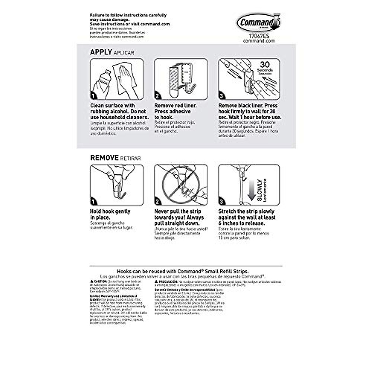COMMAND Wire Hooks, 18 Pieces, Indoor White, Holds .5 Lbs.,18 Small Hooks