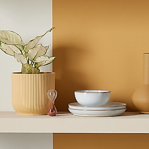 Denby White Speckle Cereal Bowls Set of 4