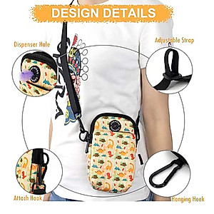 Dog Treat Pouch with Build in Poop Bag Dispenser for Training,Dog Walking, Phone, Treats, Waste Bags