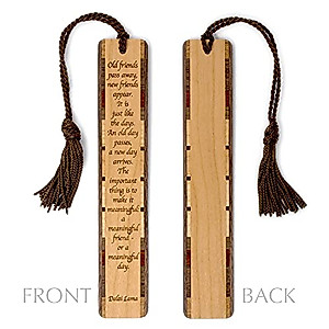 Dalai Lama Tibetan Spiritual Leader Quote Engraved Wooden Bookmark - Also Available with Personalization - Made in USA