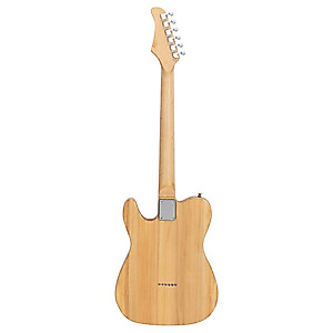 Bysesion Semi-Hollow Electric Guitar F Hole SS Pickups Maple Fingerboard White Pearl Pickguard Log Color