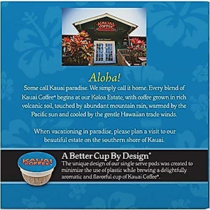 Kauai Coffee Starter Variety Pack of Island Sunrise, Na Pali Coast, Vanilla Macadamia Nut, Coconut Caramel Crunch –Compatible with Keurig Pods K-Cup Brewers (4 Packs of 12 Single-Serve Cups)