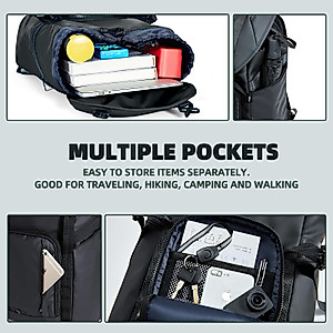 HIMZ WARRIOR Backpack, Laptop Bag for 15.6 Inch Computer, Water Resistant Bookbag for College Travel, Women Men (Blue)