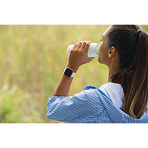 Fitbit Versa Family Accessory Band, Official Fitbit Product, Classic, White, Large