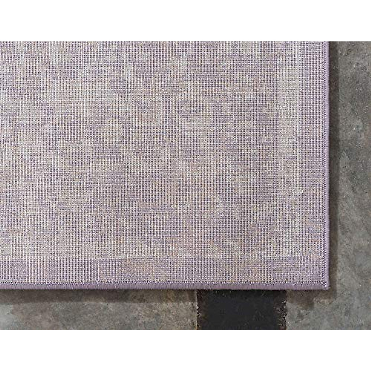 Unique Loom Aberdeen Collection Traditional Vintage Inspired Tone Textured Area Rug, 9 ft x 12 ft, Violet/Ivory