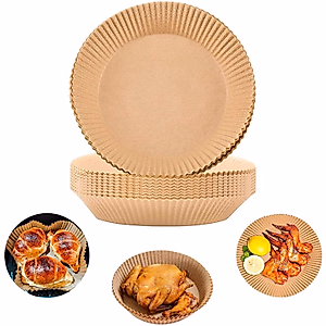 100PCS Air Fryer Liners Disposable Paper,Parchment Paper For Air Fryer, Disposable Paper Towel For Air Fryer,For Baking, Roasting, Microwave, Oil and Water Proof, Oven Accessories(3-5L-6.3 inch)