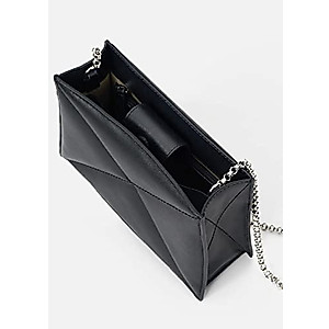 ro Vitre Mini Quilted Sling Bag in Black