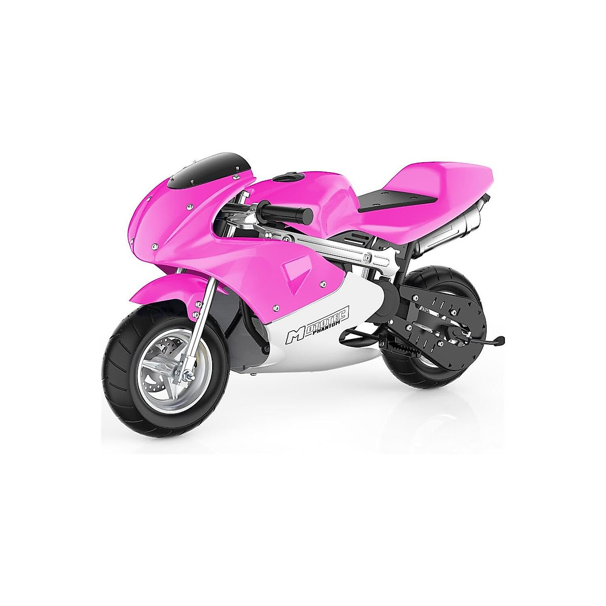 MotoTec Phantom Gas Pocket Bike 49cc 2-Stroke Pink