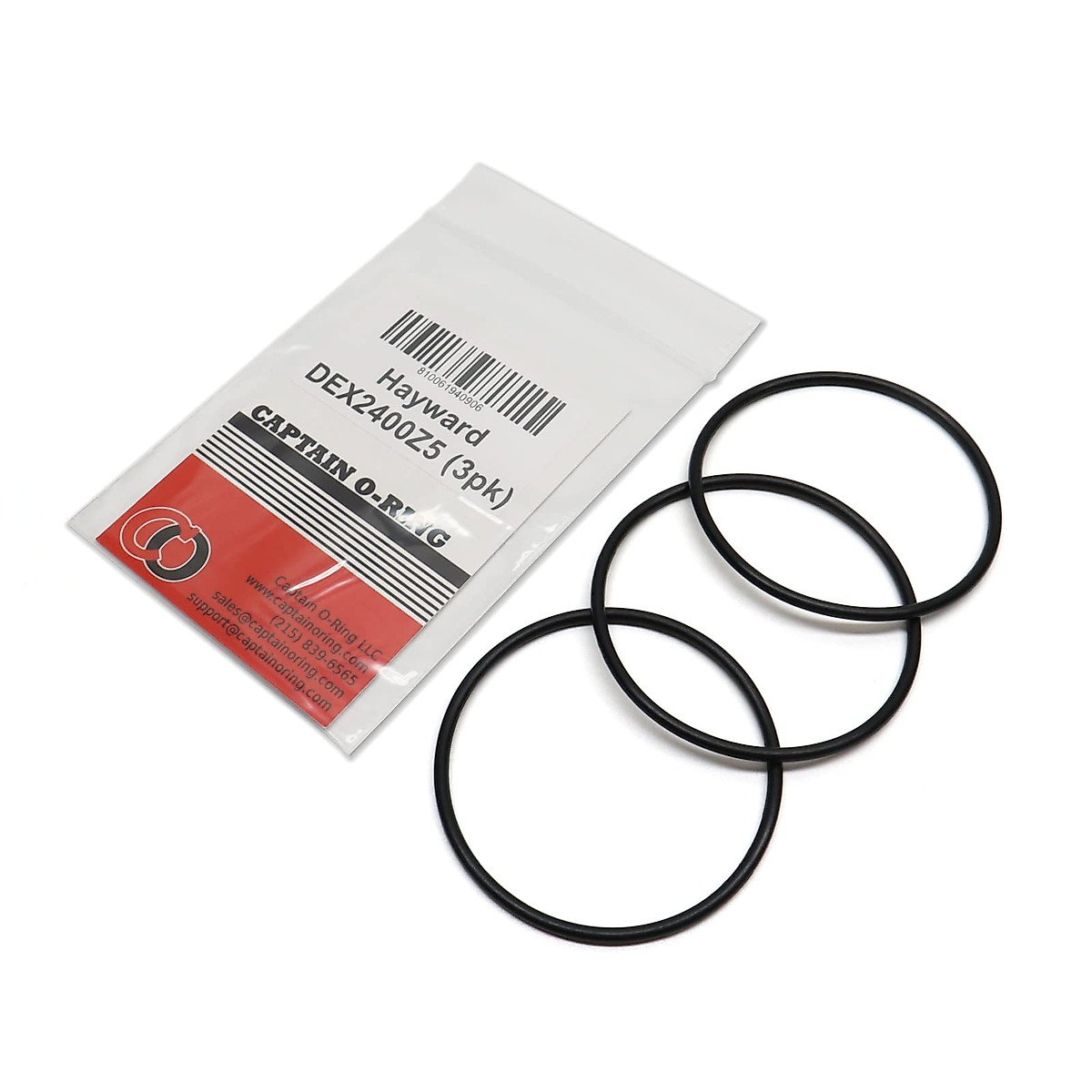 Captain O-Ring – Replacement DEX2400Z5 O-Ring for Hayward Outlet Elbow for Micro-Clear, Pro-Grid DE Filters and Swim-Clear, HCF Cartridge Filters (3 Pack)