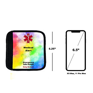 General Medical Alert Help Belt 6” Child Size Medical Alert Seat Belt Cover with Inside Pocket, Medical Form and Online Fillable Forms (Cloud)…