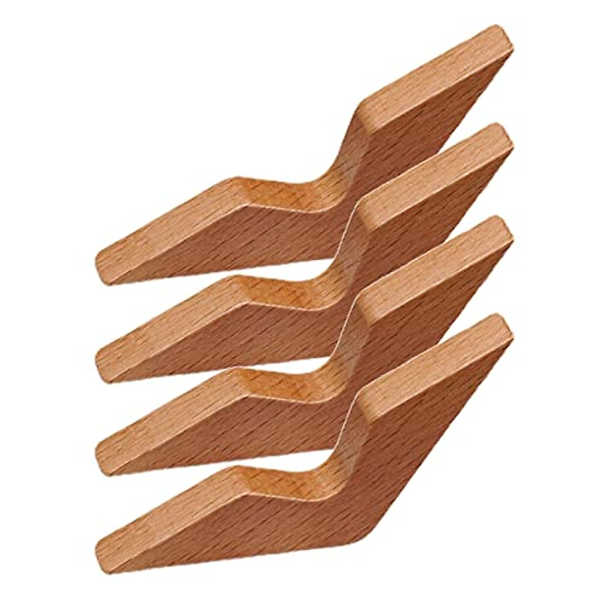 GGFLY 4pcs Wooden Thumb Page Holder Book Mark Thumb Bookmark Fast Reading Tool Handmade Book Reading Holder for Book Lovers