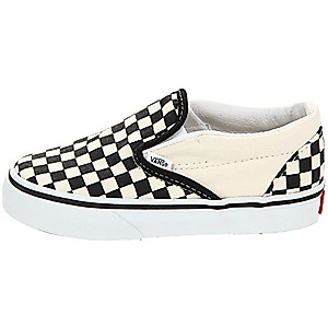 Vans Unisex Baby Classic Slip-On - Black/White Checkerboard Size 9 Toddler