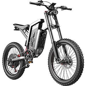 Freego X2 Electric Motorcycle for Adults, Electric Dirt Bike for Adult 6000W Motor 60V/30Ah Removable Battery, 60Mph/60Mile Electric Mountain Bicycle, 19" x2" Tire Full Suspension,Full Hydraulic Brake