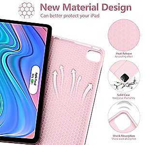 iPad Pro 12.9 inch 2022 Case with Keyboard,Keyboard Case(for 12.9-inch iPad Pro 6th/5th/4th/3rd Generation) with Smart Magic Wireless Keyboard-Bulit-in Pencil Holder-Auto Sleep/Wake Function,Pink
