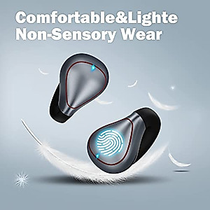 Clip on Open Ear Headphones Wireless Bluetooth Ear Clip Bone Conduction Headphones Bluetooth Head Set True Wireless Open Ear Earbuds for iPhone Android Bone Buds Earphones Earbuds for Small Ear Canals