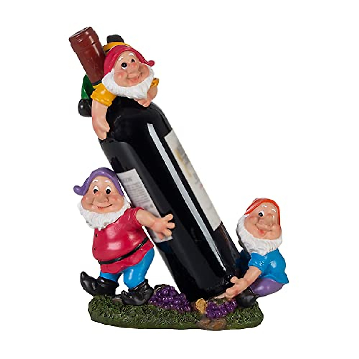 Starsoul Gnome Wine Bottle Holder Funny Single Wine Rack Resin Wine Holder Holiday Party Decor for Home Kitchen Bar Countertop Tabletop