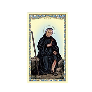 Saint Peregrine Religious Holy Card- Cardstock Card with Prayer to St Peregrine on the back (10 pack)