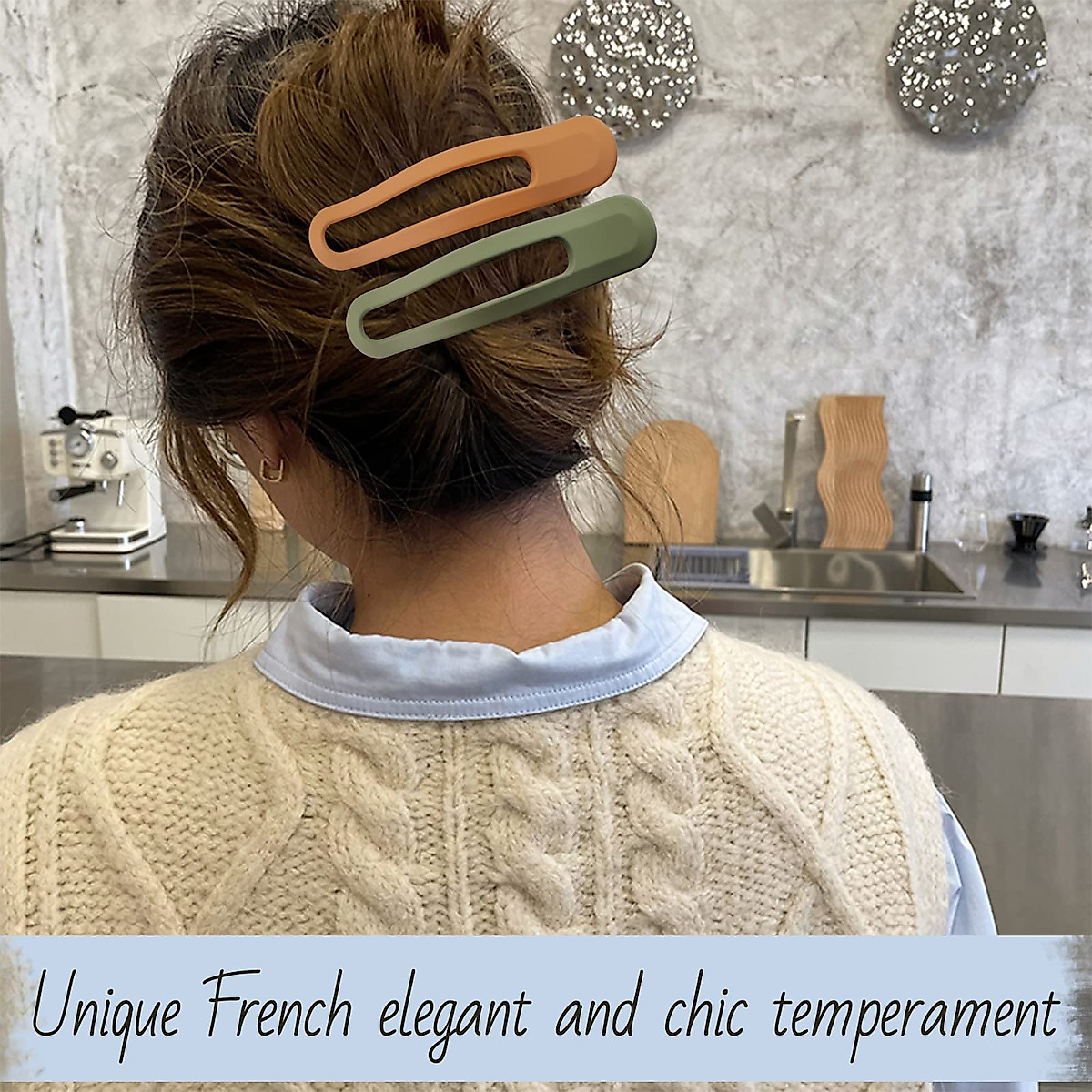 Magicsky 12 PCS Alligator Hair Claw Clips, French Matte Barrette Non-Slip Large Duckbill, Functional Raised & Wide Teeth Hair Decor Grip, Styling Beauty Accessory for Women and Girls Thick Thin Hair