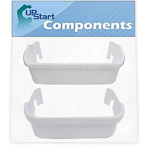 240323001 Refrigerator Door Bin & 240351601 Freezer Door Bin Side Shelf Replacement for Kenmore/Sears 25356953600 Refrigerator - Compatible with 240323001 & 240351601 White Door Bin