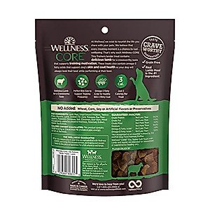 Wellness CORE Soft Tiny Trainers (Previously Petite Treats), Natural Grain-Free Dog Treats for Training, Made with Real Meat, No Artificial Flavors (Lamb & Apple, 6 Ounce Bag)