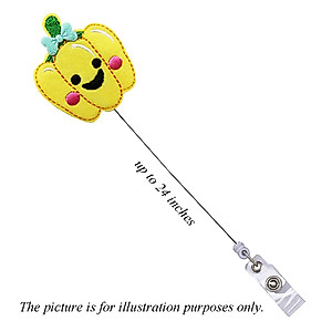 Thanksgiving Turkey Retractable Name Card Badge Holder Reel with Alligator Clip, 24 inches Thick Pull Cord