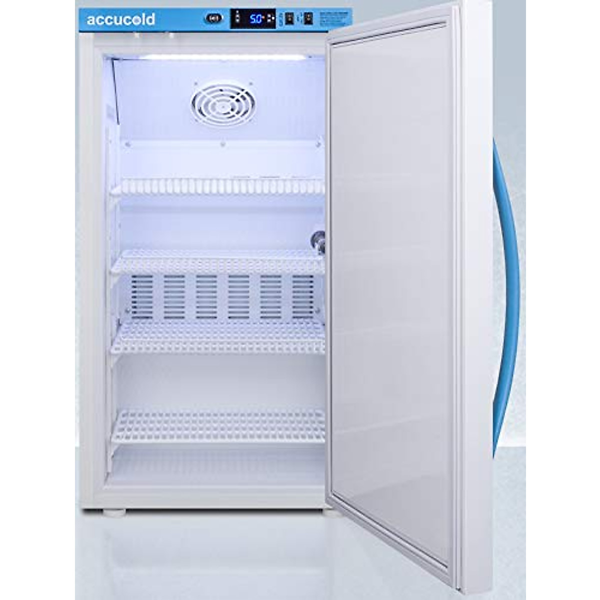 Accucold ARS3PV Pharma-Vac Performance Series 3 cu.ft. All-Refrigerator - CDC Compliant, Adjustable Temperature, Alarms, Lock, Energy Efficient Design for Pharmacy, Medication, and Vaccine Storage