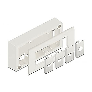 Delock Surface-Mounted housing for Easy 45 modules 152 x 82 mm, White