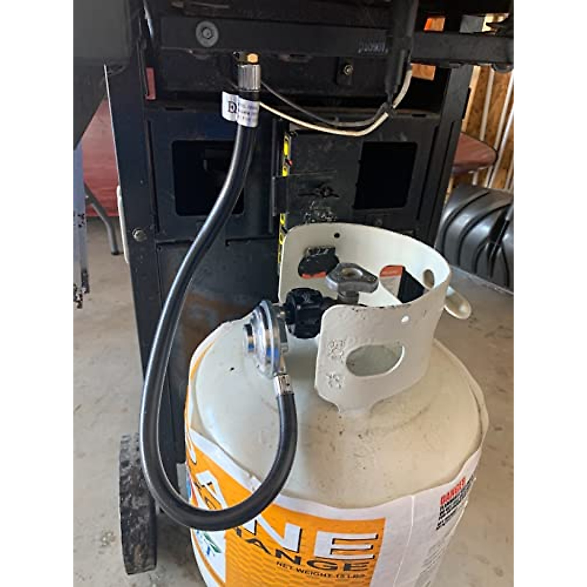 MOFLAME 5 FT Low Pressure Propane Regulator Hose with 1/8" NPT Male Thread Replacement For Weber Spirit 500 & 700, Genesis 1000-5000. Platinum I & II Gas Grills