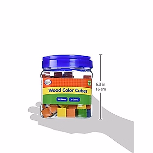 Didax Educational Resources Color Cubes, Wooden, 102 Pcs (2-502)