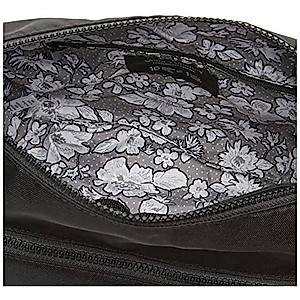 Vera Bradley Women's Recycled Lighten Up Reactive on the Go Crossbody Purse, Black, One Size