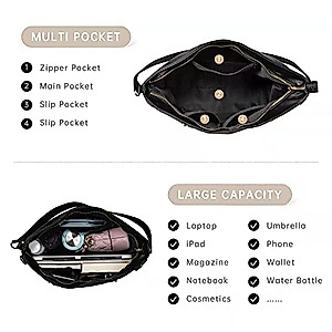 Handbags for Women,Women's Tote Bag with Soft Faux Leather,Big Capacity Handbag Large Designer Ladies' Hobo bag